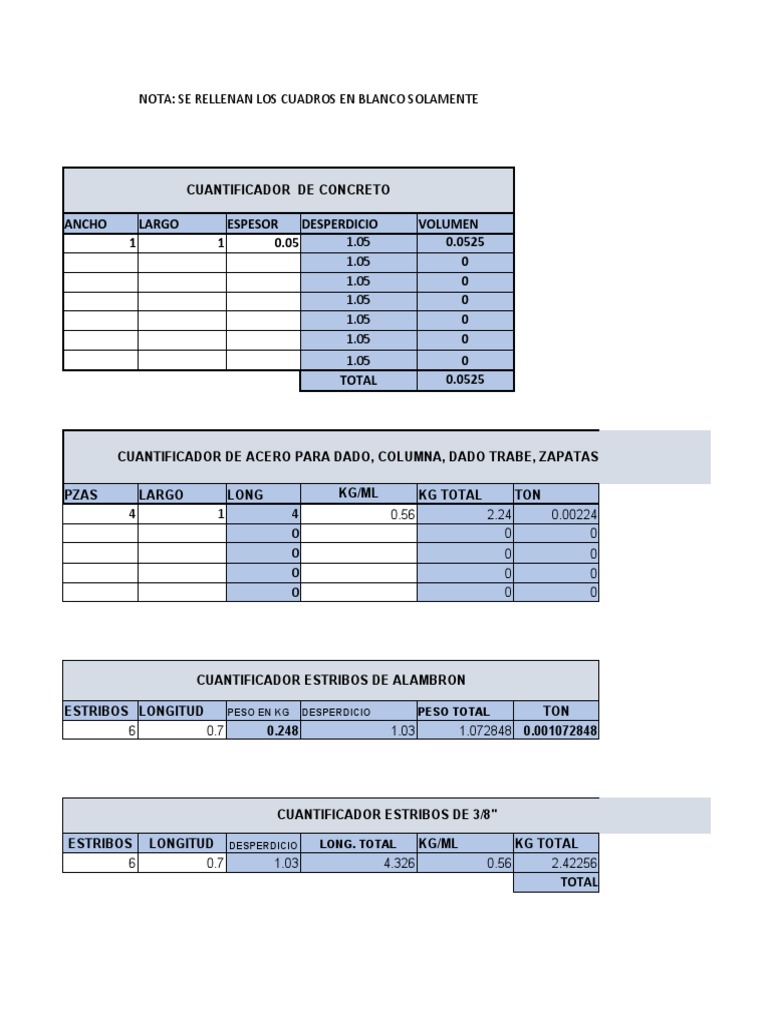 Cuantificador Rendimientos y Basicos | PDF | Material compuesto | Diseño arquitectonico