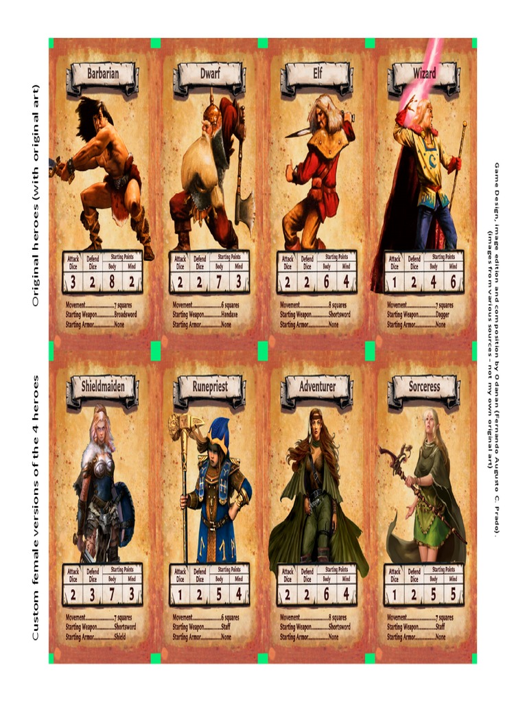 Heroquest New Heroes | PDF | Tabletop Games | Role Playing Games