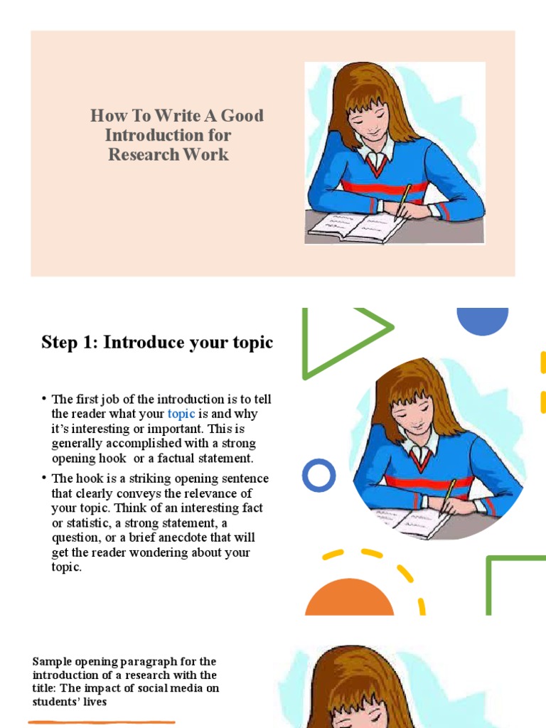 How To Write INtroduction and Rationale | PDF | Social Media | Popular ...