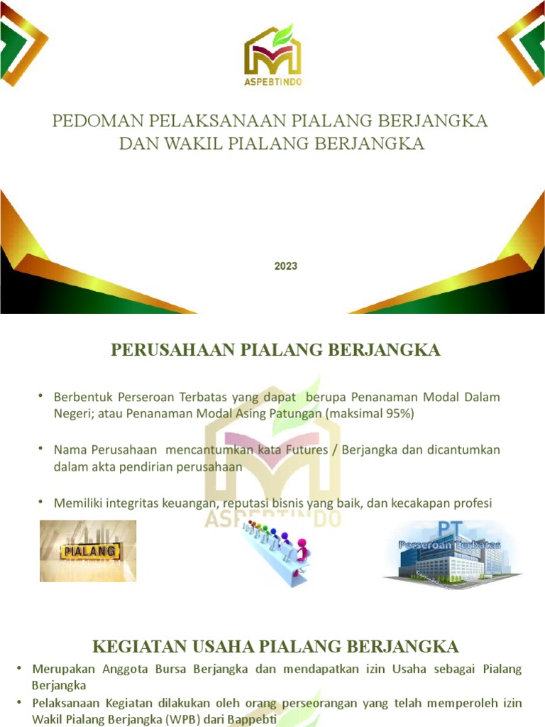 16-17. Pedoman Pelaksanaan Pialang Berjangka Dan Wakil Pialang ...