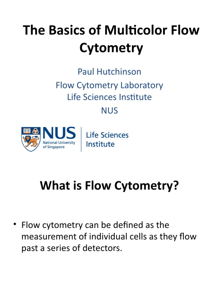 Prof Paul - The Basics of Multicolor Flow Cytometry | PDF