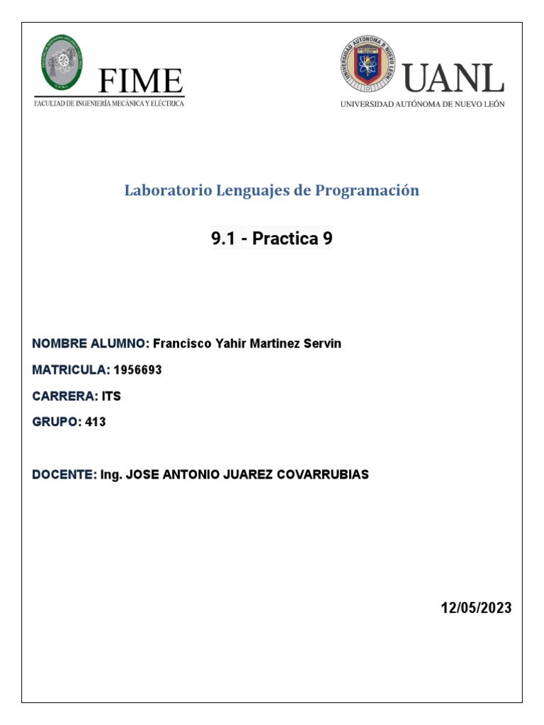 Lab - LenPro - P9 | PDF