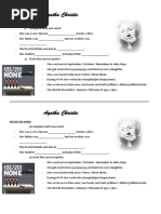 Agatha Christie Webquest | PDF