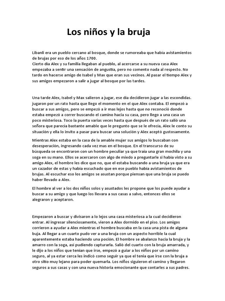 Los Niños y La Bruja | PDF