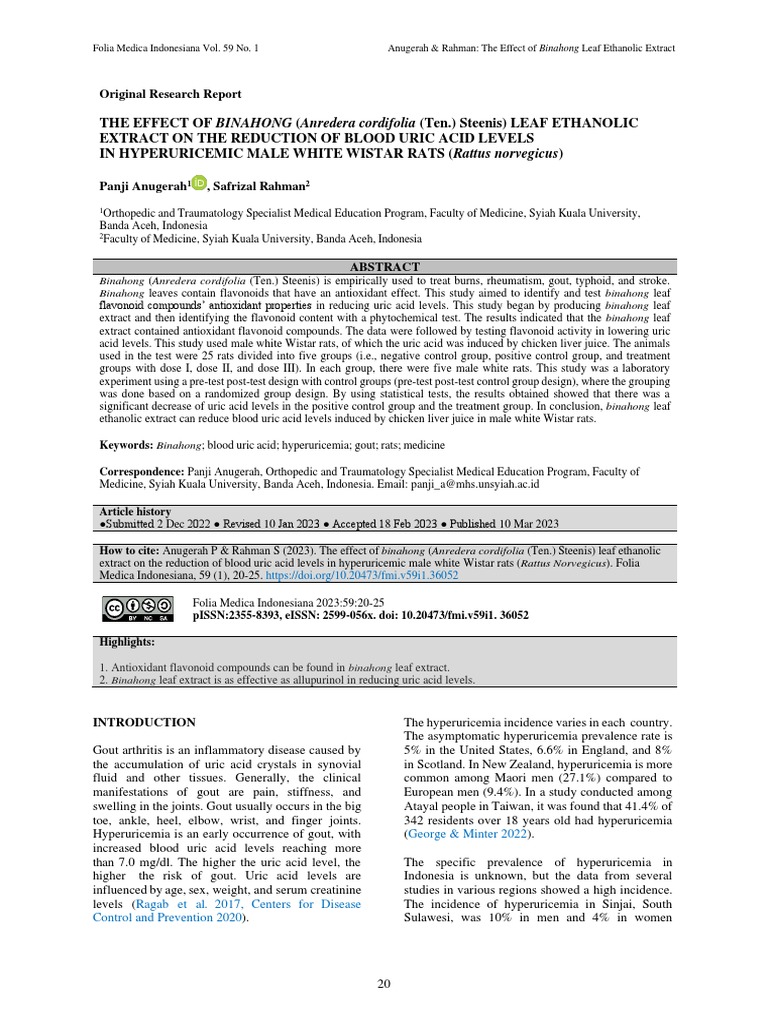 4.+panji+36052 FINAL | PDF | Gout