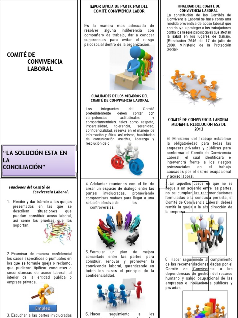 Folleto Comite de Convivencia Laboral | PDF