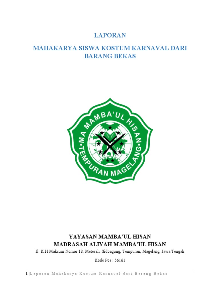 Kostum Karnaval dari Barang Bekas | PDF