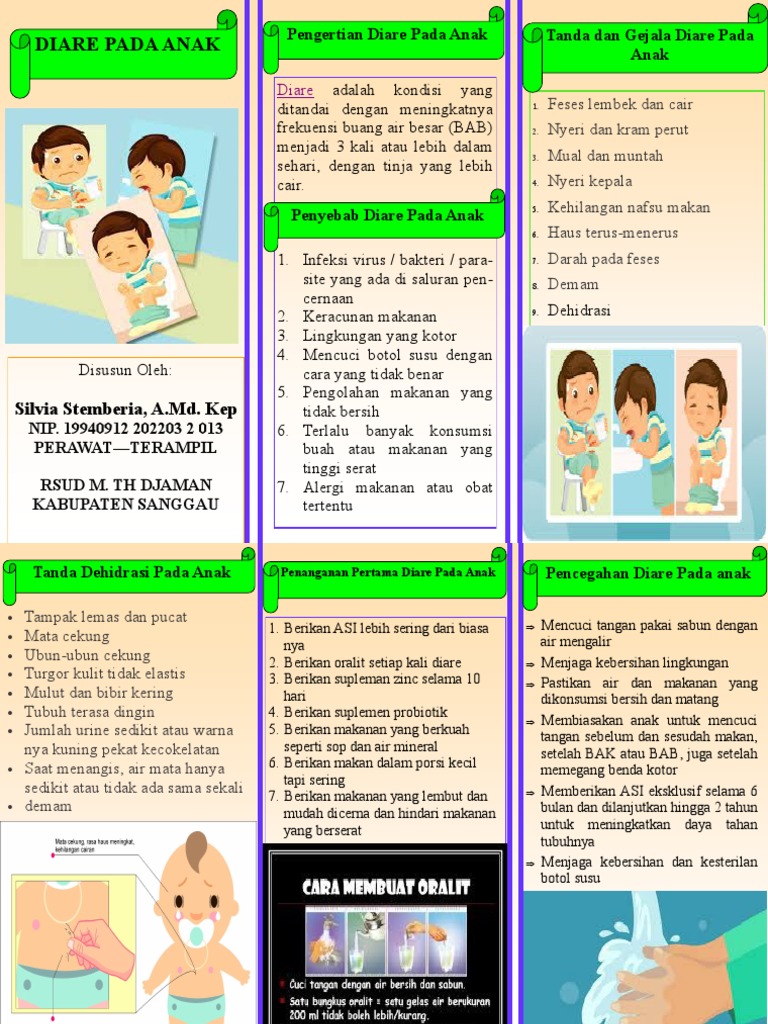 Brosur Diare Pada Anak | PDF