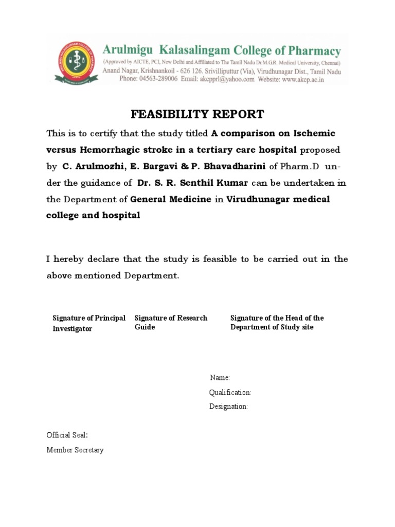 Feasibility Report | PDF