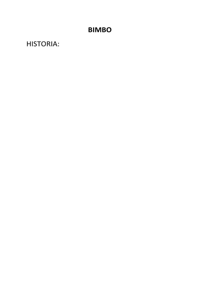 Historia y Estrategia de Bimbo | PDF | Marketing | Mercado (economía)