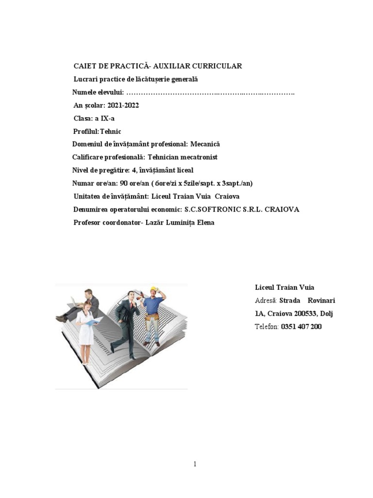 Caiet Practica | PDF