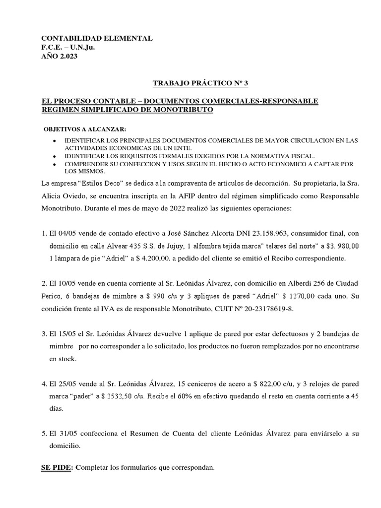 TP N 3 Doc Comerciales PDF | PDF