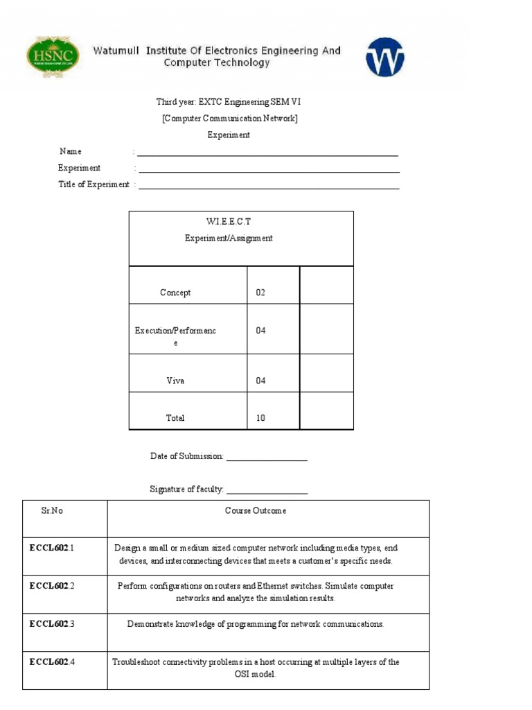 Practical 5 EXTC PT OSPF RIP | PDF | Computer Network | Routing