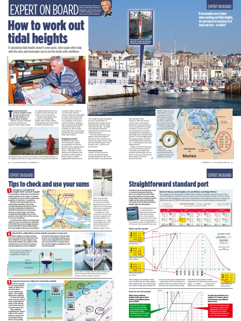 Expert on tidal heights helps sailors calculate with confidence | PDF ...