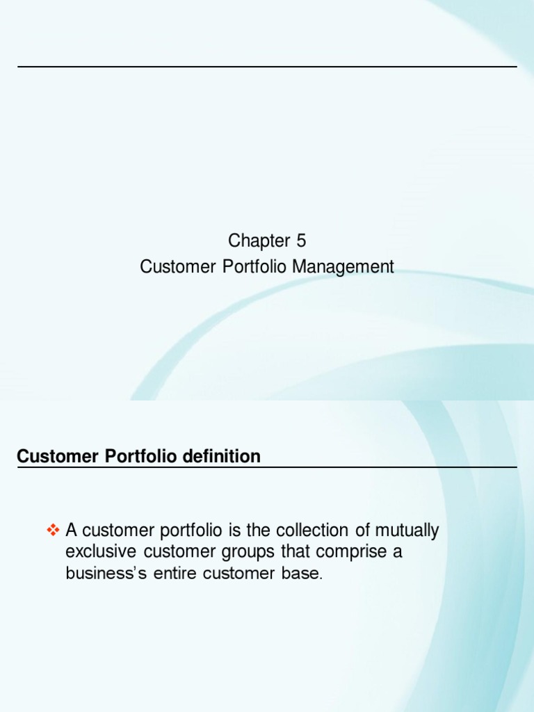 Chapter 5 CPM | PDF | Market Segmentation | Financial Economics