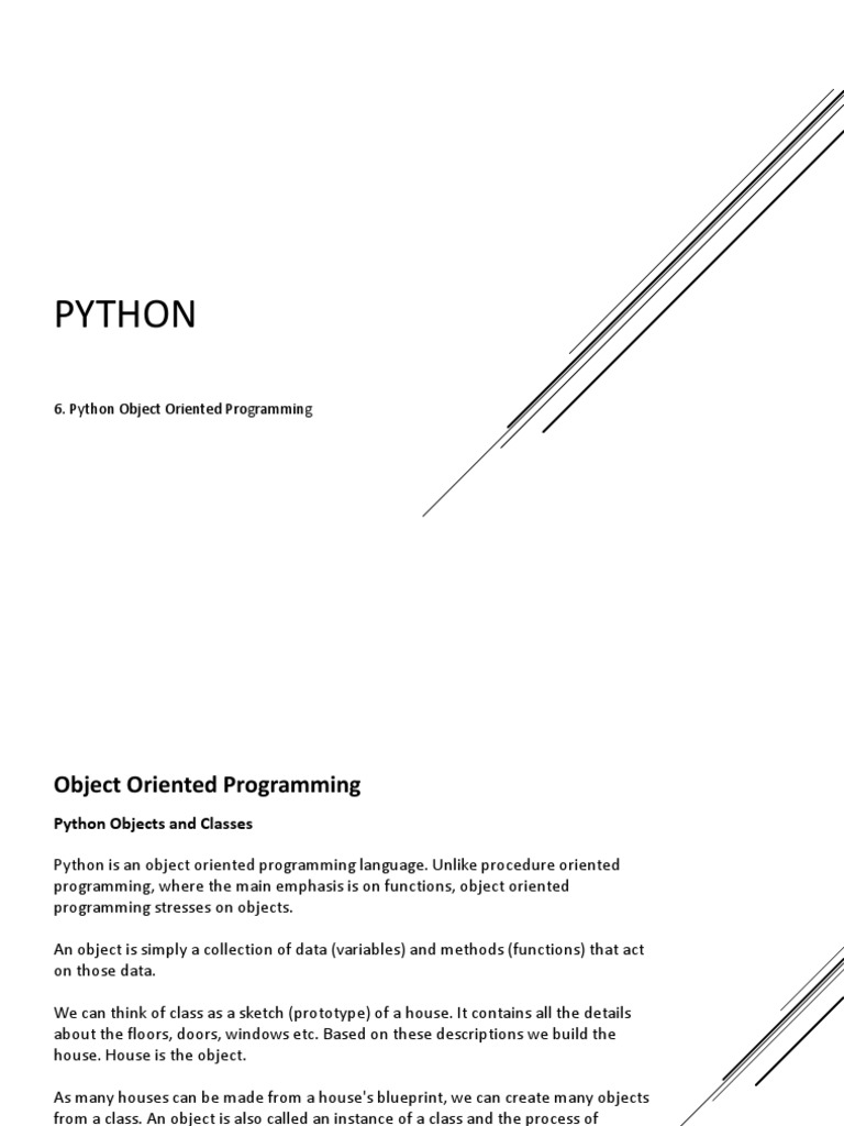04 Object Oriented Programming Pdf Object Oriented Programming Class Computer Programming