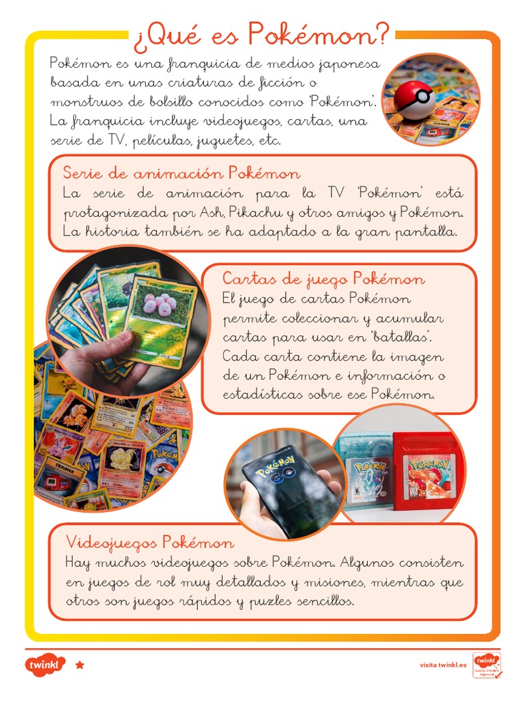 Comprensión Lectora Pokemon | PDF | Pokémon | Videojuegos