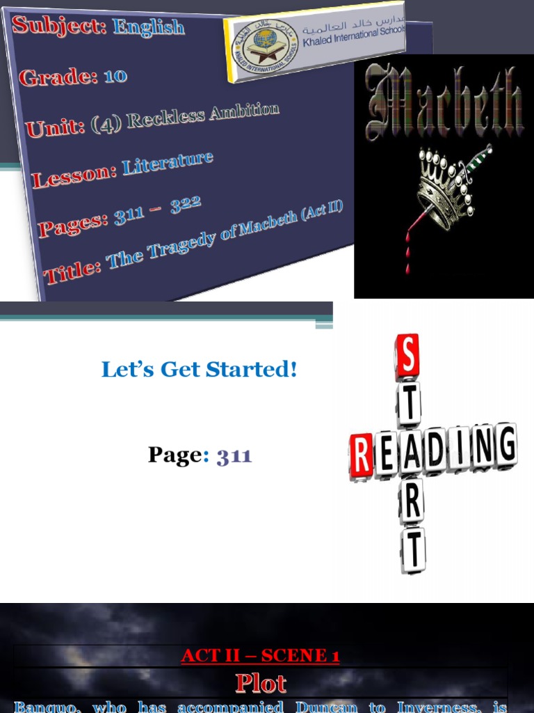 Macbeth ACT2 Review/ summary | PDF | Macbeth