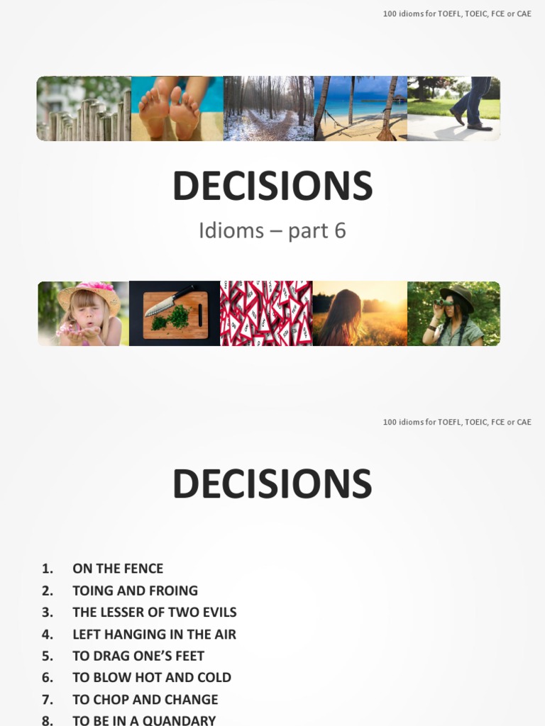 6 Decisions | PDF