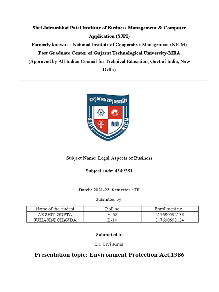 A-68 Akshit Gupta | PDF | Environmental Law | American Government A-68 Akshit Gupta | PDF | Environmental Law | American Government