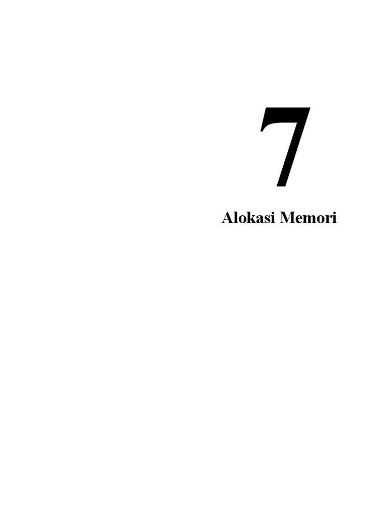 Metode Alokasi Memori First Fit Best Fit Pdf Metode Bahan Ajar