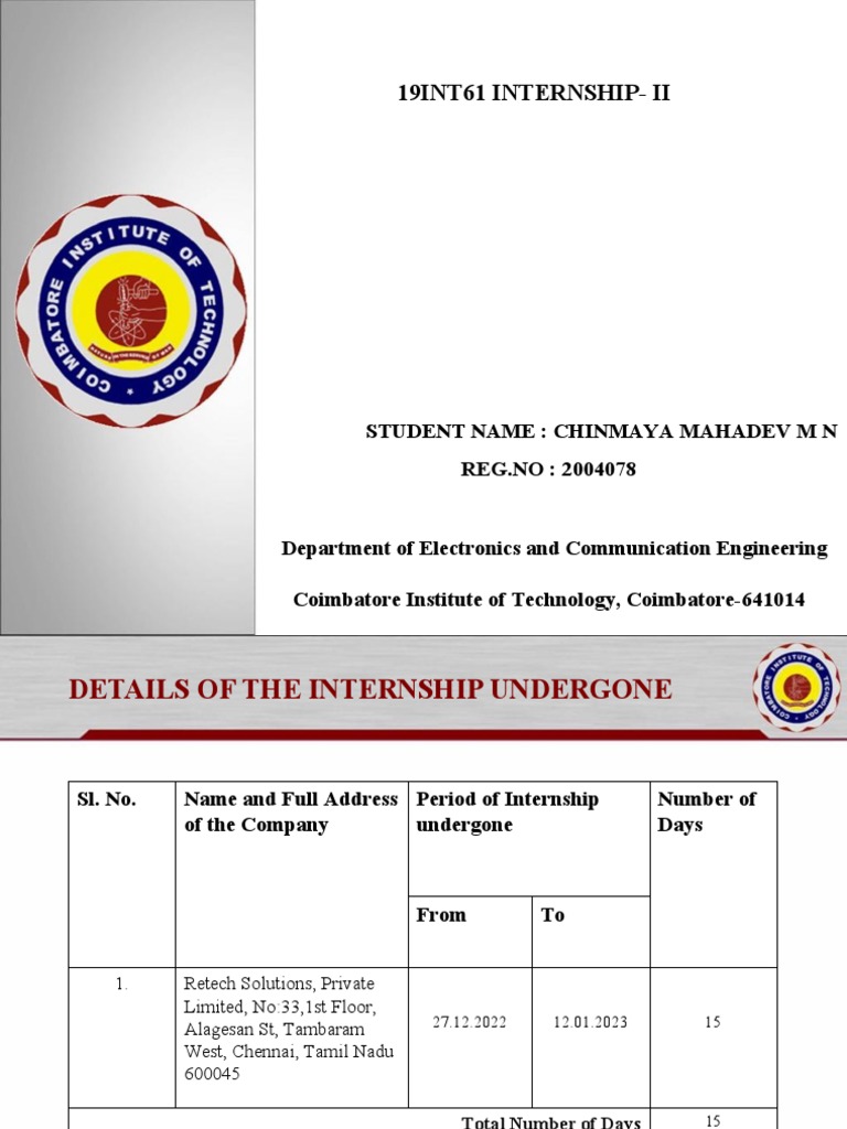 Internship Report on Machine Learning | PDF | Machine Learning ...