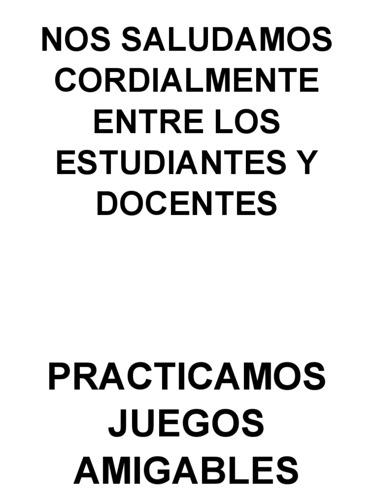 Nos Saludamos Cordialmente Entre Los Estudiantes y Docentes | PDF