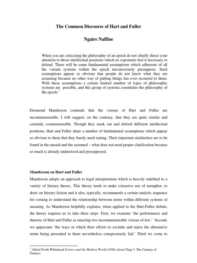 Naffine On Manderson | PDF