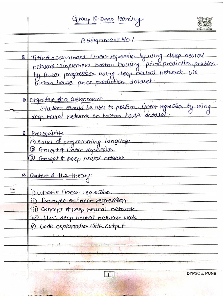 Deep Learning Manual | PDF