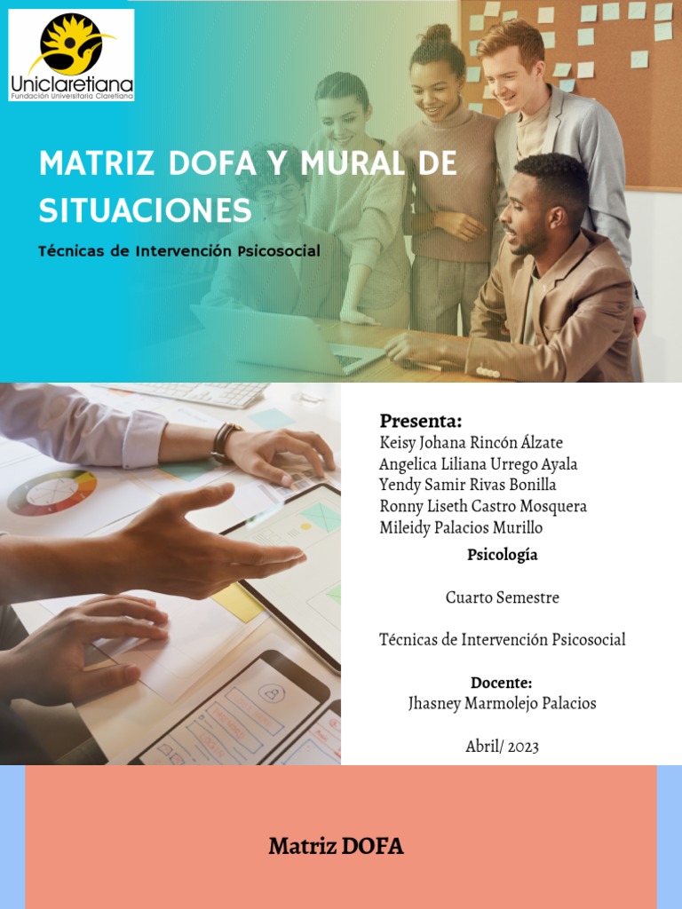 Matriz Dofa y Mural de Situaciones | PDF | Análisis FODA | Ciencia ...