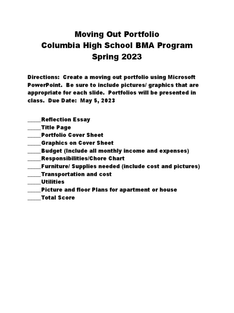 Moving Out Project 2023 | Download Free PDF | Renting | Expense