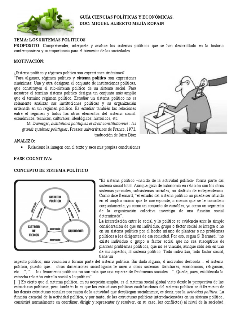 1p. Tema II Los Sistemas Politicos | PDF | Historia