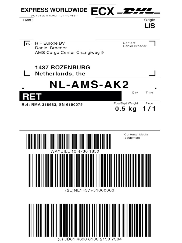 TransportLabel - 1047301850 | PDF