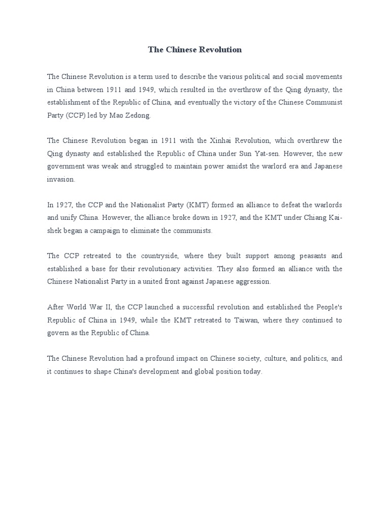 The Triumph of Communism: A Brief History of the Chinese Revolution ...