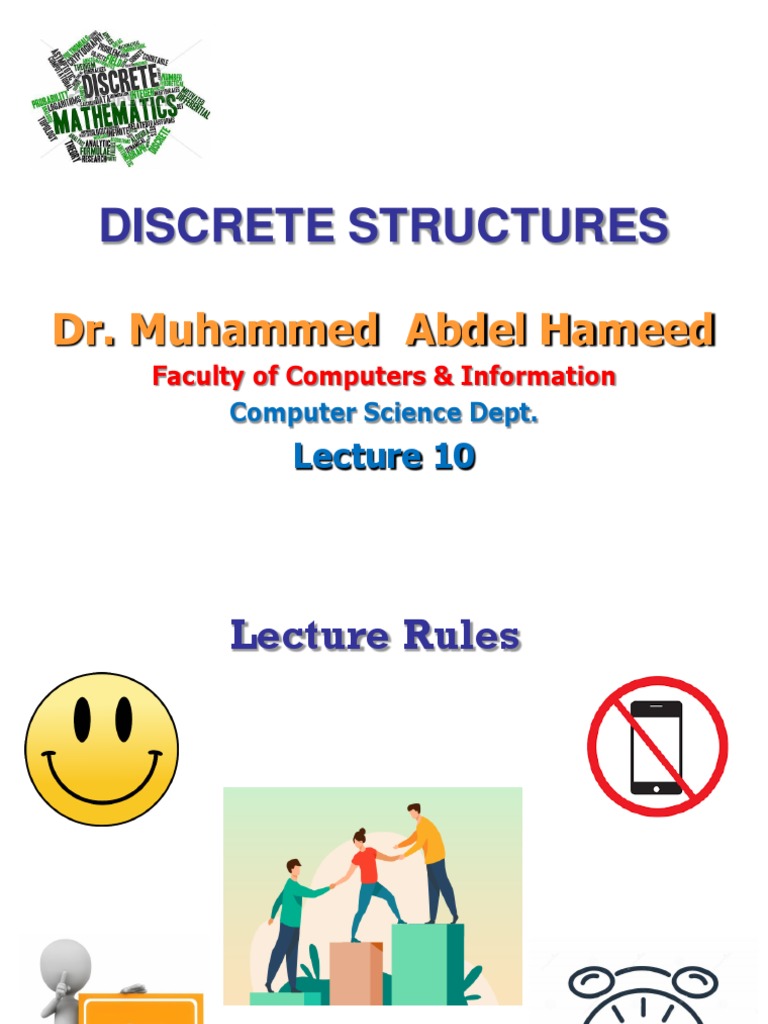 Lec 10 Discrete Structures | PDF | Function (Mathematics) | Functions ...