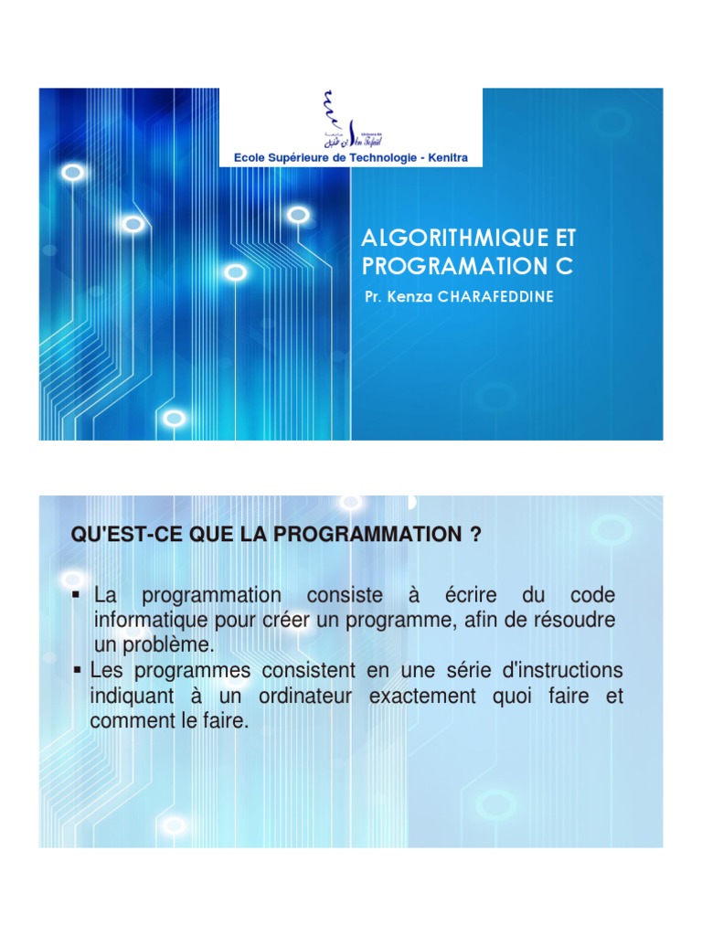 CAlgo Part1 | PDF | Compilateur | Programmation informatique