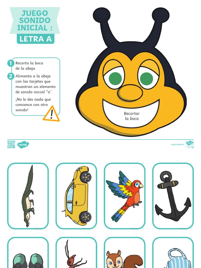 Juego-Sonido-Inicial-Letra - V-A | PDF