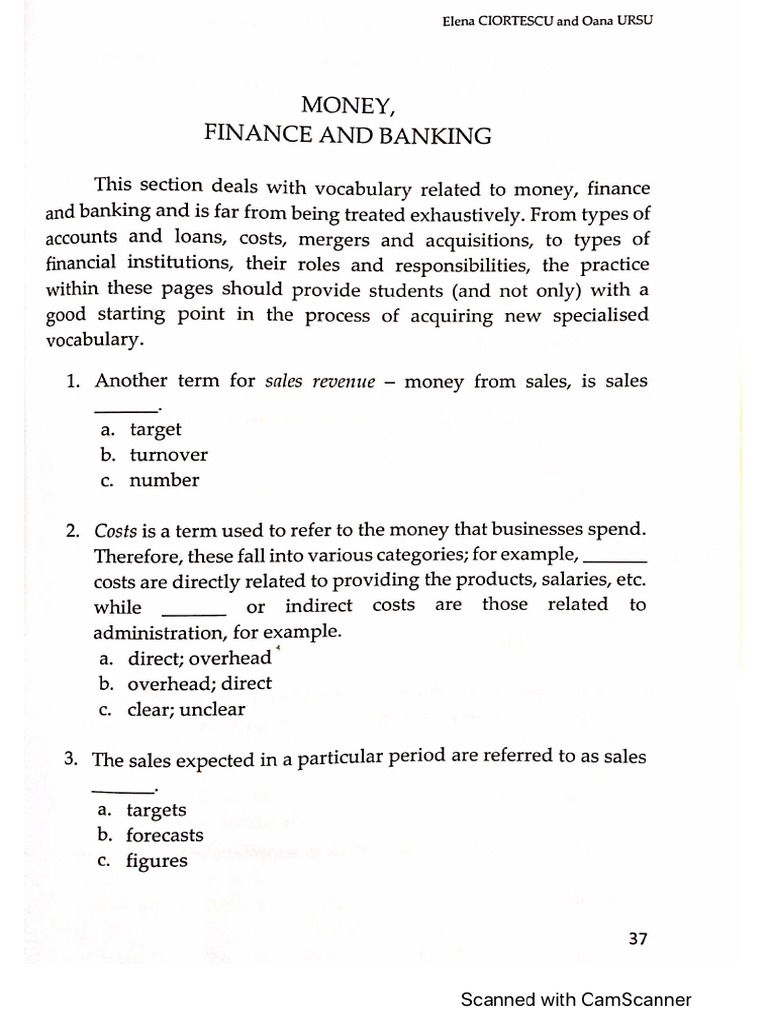 Money, Finance and Banking | PDF