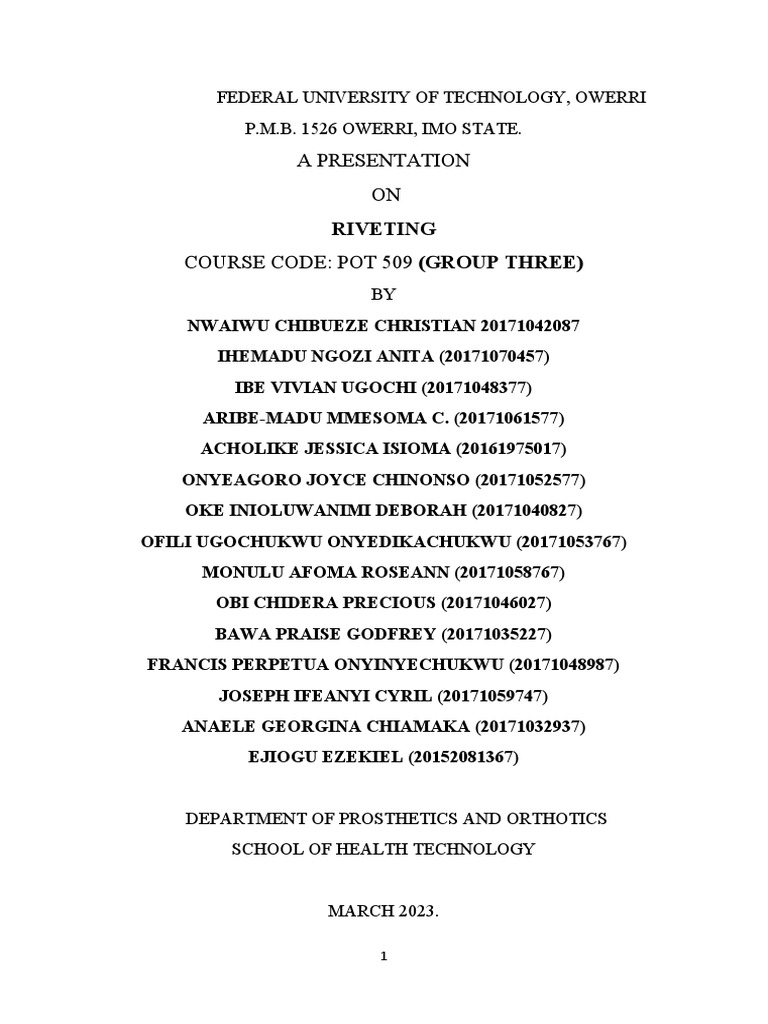 Riveting | PDF | Rivet | Forging