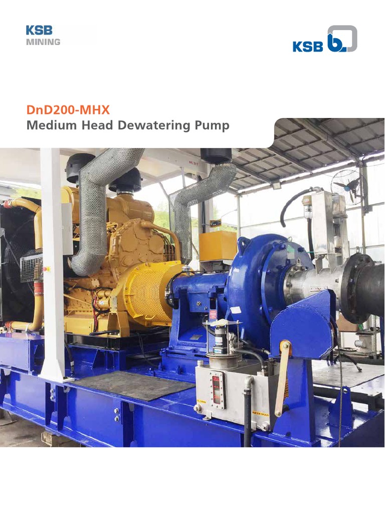 DnD200-MHX Medium Head Dewatering Pump | PDF | Pump | Valve