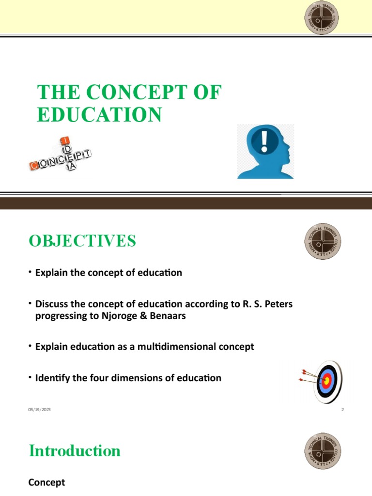 Concept of Education | PDF | Knowledge | Concept