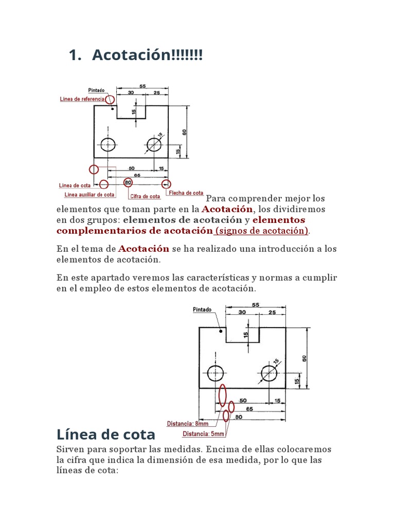 Acotaciones 1.1 | PDF | Geometría