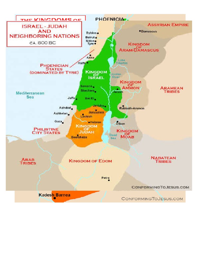 Tribes of Jacob and Map | PDF