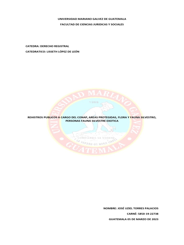 Conap 2023 | PDF | Fauna | zoo