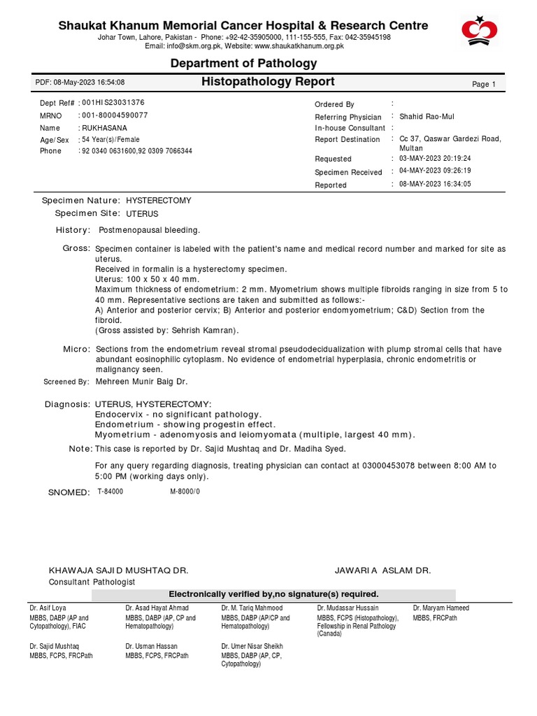 Shaukat Khanum Memorial Cancer Hospital & Research Centre | PDF ...