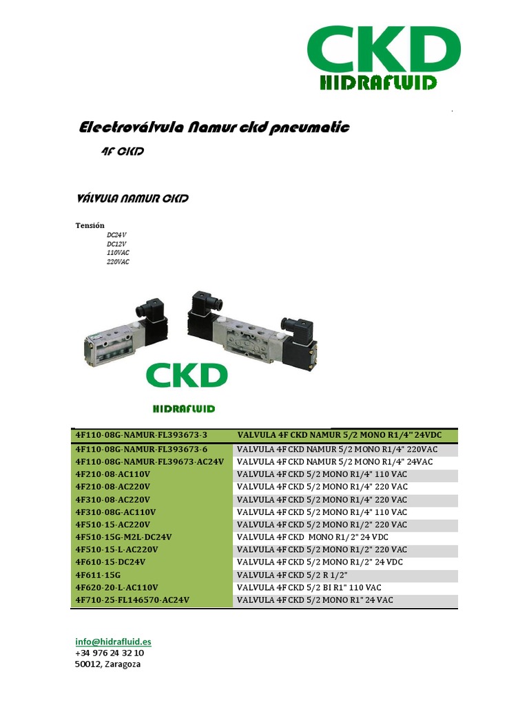 VALVULA 4F CKD | PDF