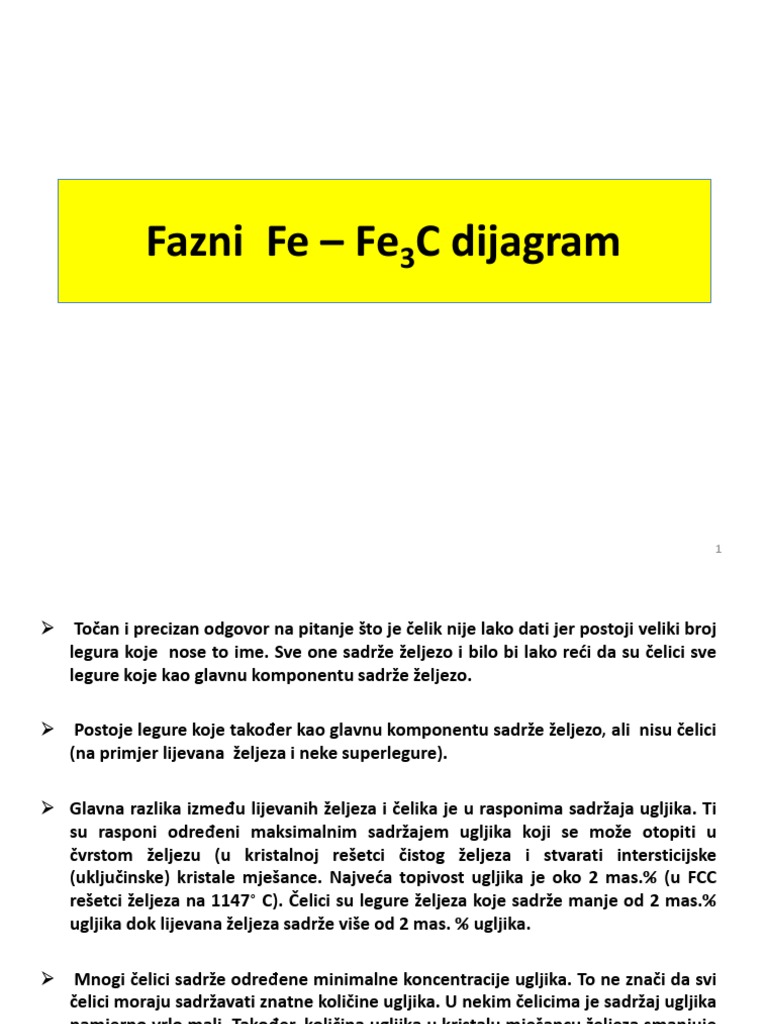9 Fe - Fe3C Dijagram | PDF