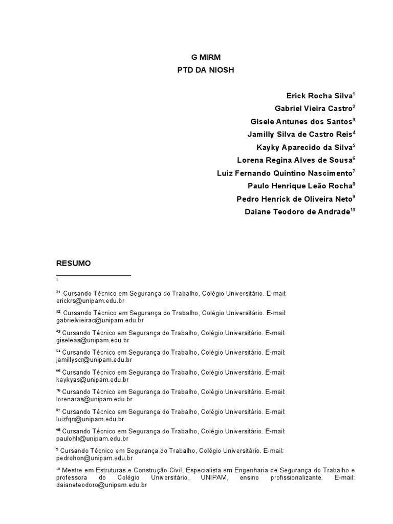 Artigo Científico G Mirm e PTD | PDF