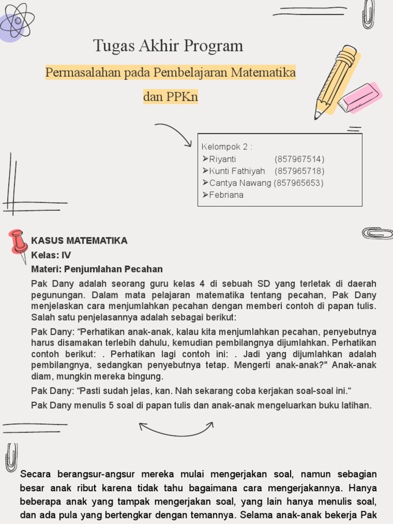 Presentasi Tugas Akhir Program - Kelompok 2 | PDF