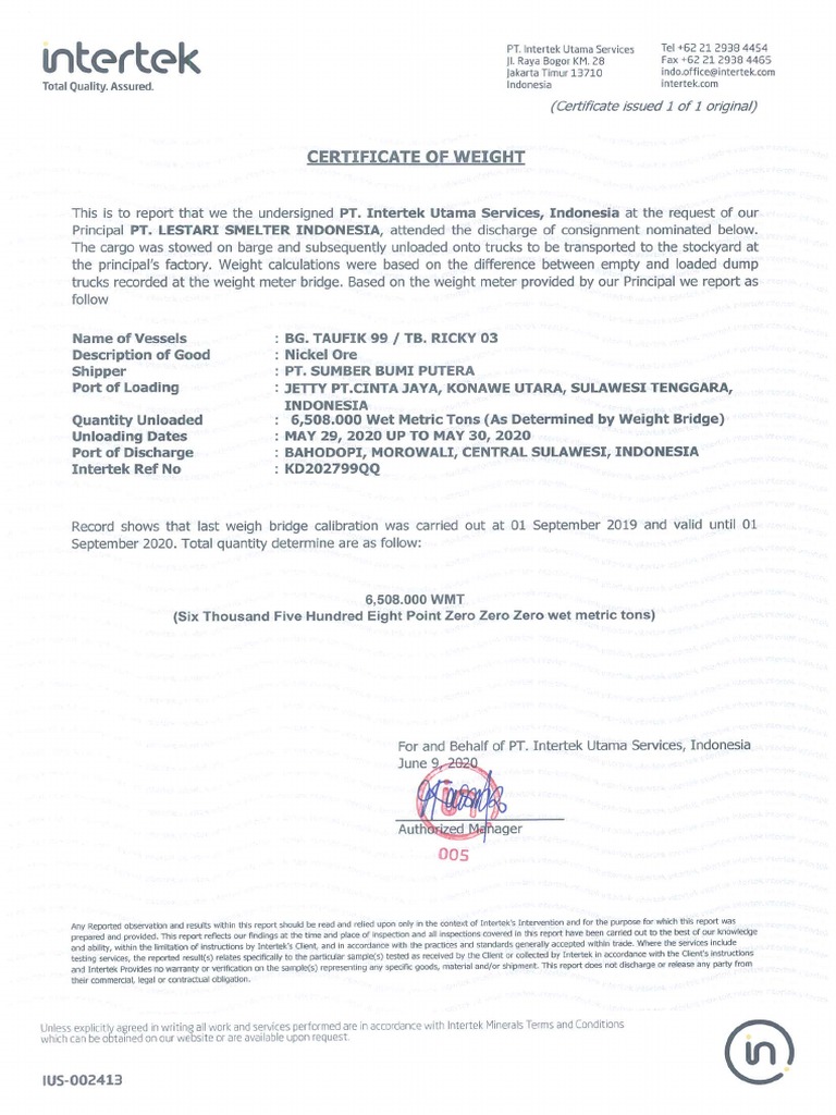 CoA CoW - KD202799QQ - Taufik 99 | PDF